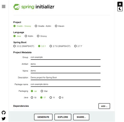 Spring Initializr