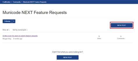 Submit A Feature Request Codification