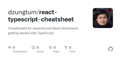 github dzungtum react typescript cheatsheet cheatsheets for
