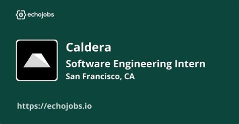 Caldera Is Hiring Software Engineering Intern San Francisco Ca