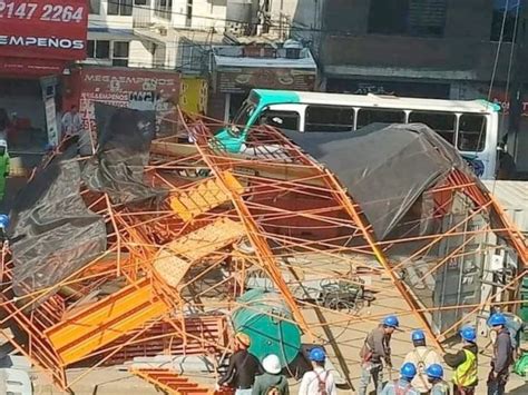 Estructura Metálica Colapsó En Obras De La Línea 12 Del Metro
