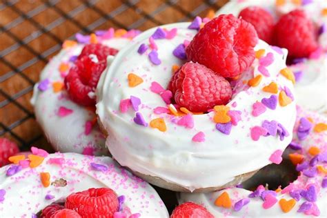 Baked White Chocolate Raspberry Donuts The 36th Avenue