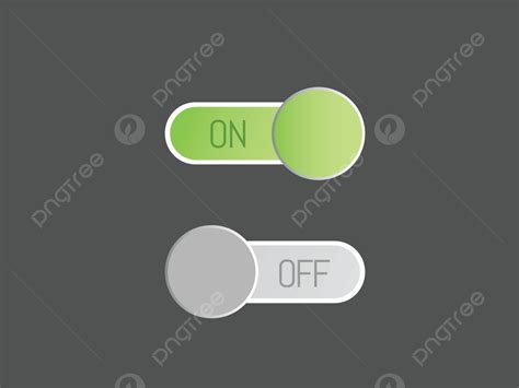 Switch Onoff Flat Vector Icon Button Design Profession Button Switch