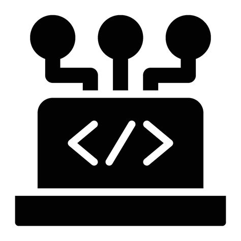 Computer Science Programming Glyph Solid Icon 55601622 Vector Art At