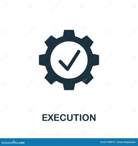 Execution Icon Vector Isolated On White Background Execution Sign