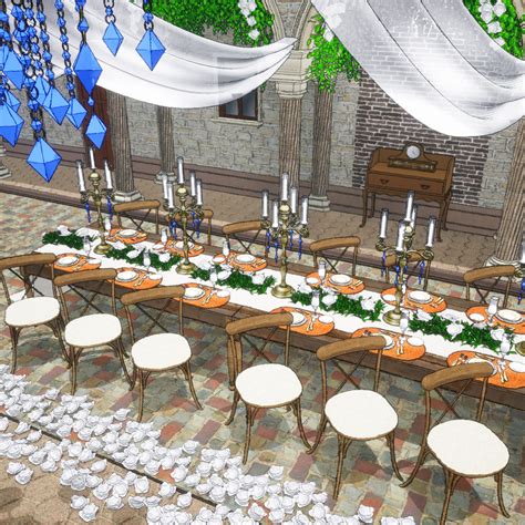 23 10 10 [스냅툰 스케치업] 빈티지 야외 결혼식 3d 스냅툰웨어하우스 3d 2d 웹툰소재의 모든 것