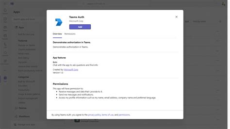 Teams Auth Bot Code Samples Microsoft Learn