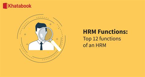 HRM Functions Top 12 Functions Of An HRM