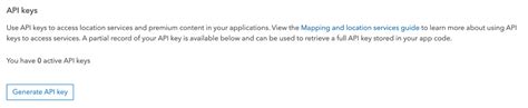 Tutorial Manage API Key Credentials Documentation Esri Developer