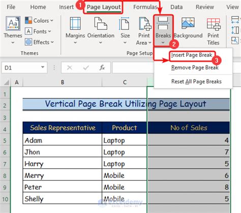 How To Insert A Page Break In Excel 4 Easy Ways ExcelDemy