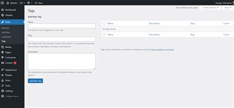 How To Add Edit And Delete Tags In Wordpress Simply Web Stuff