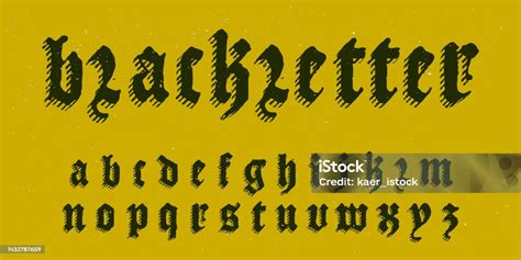 그런 지 질감의 블랙 레터 스타일 로고의 알파벳 무서운 소문자 고딕 아이콘 글꼴 컴퓨터 글자에 대한 스톡 벡터 아트 및 기타 이미지 컴퓨터 글자 중세 섬뜩한 Istock