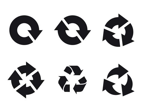 Set Of Arrow Refresh Reload Rotation Sign Icons 17533481 Vector Art At