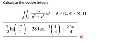 Solved Calculate The Double Integral Chegg