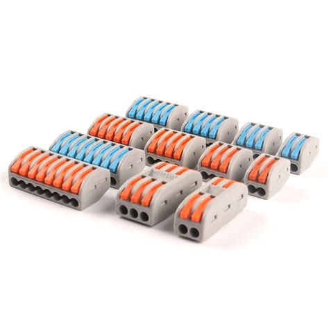 Quick Wire Wiring Connector 222 Type Electric Power Connectors Universal Compact Plug In