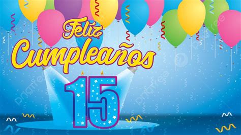 Feliz Cumpleanos 15 생일 스페인어 인사말 카드 배너 템플릿 Psd 다운로드 디자인 자료 다운로드