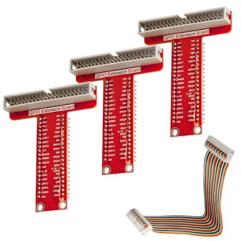 GPIO Breakout Board Composite RPi GPIO T Cobbler Plus With Inch Pin Ribbon Cable For