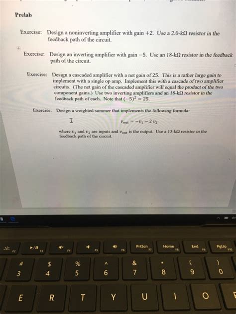 solved design a noninverting amplifier with gain 2 use a
