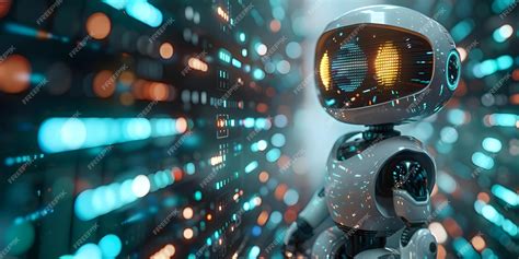 Premium Photo A Cyber Security Robot Safeguards A Digital Network