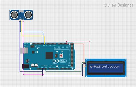 Arduino Mega 2560 Ultrasonic Distance Measurement With Lcd Display