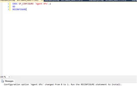 sql server agent xps disabled ajit patra