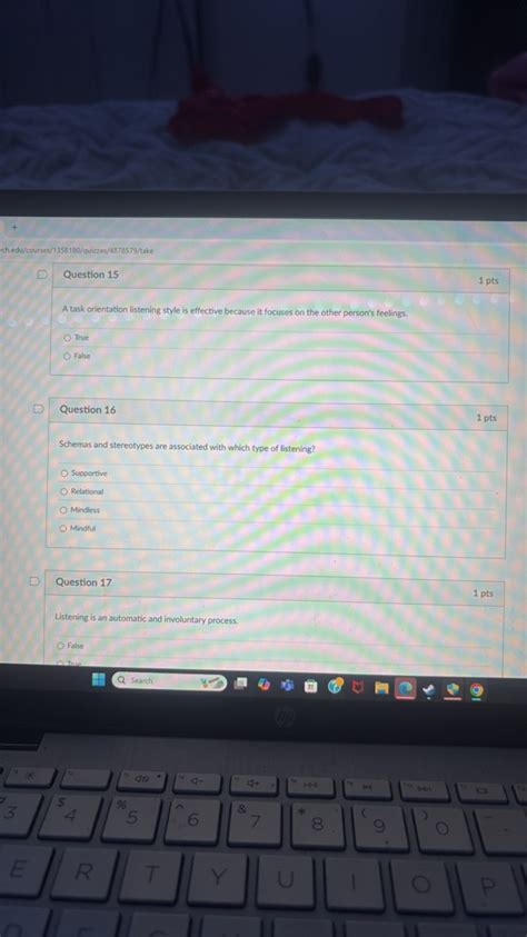 Question 15 A Task Orientation Listening Style Is Effective Because It Fo