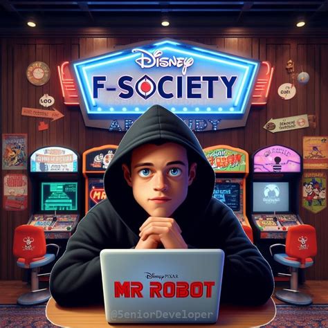 Mr Robot Disney Style R Mrrobot