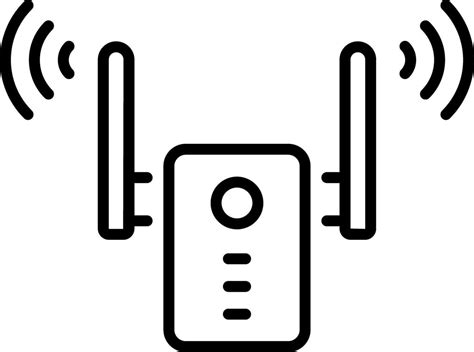 A Linear Style Icon Of Wireless Repeater 65360881 Vector Art At Vecteezy