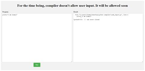Github Inamul Python Compiler