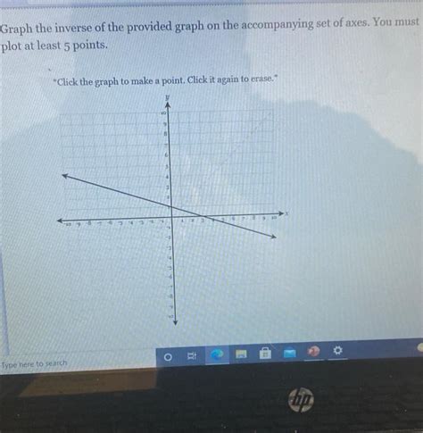 Solved Graph The Inverse Of The Provided Graph On The