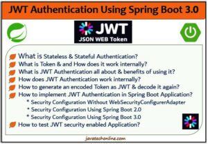 How To Implement JWT Authentication In Spring Boot Project JavaTechOnline