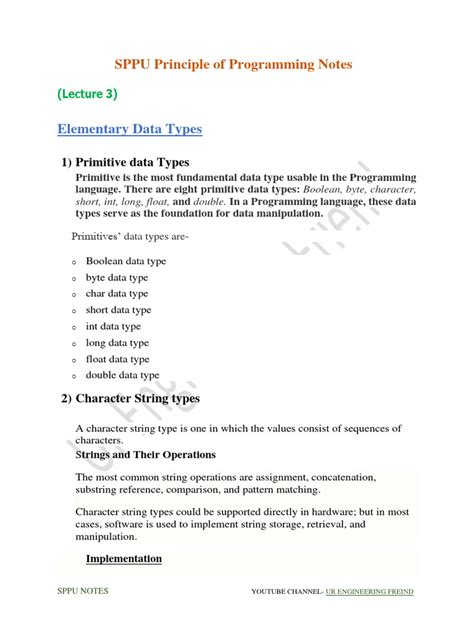 Ppl Lecture3 Pdf Pointer Computer Programming Data Type