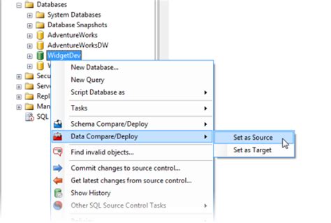 Using The Add In Sql Data Compare 10 Product Documentation