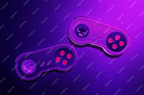Premium Photo Two Retro Game Controllers On 3d Illustration