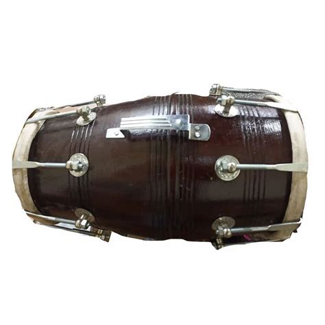 Dark Brown Sheesham Bolt Tuned Dholak At ₹ 1500piece In Meerut Id