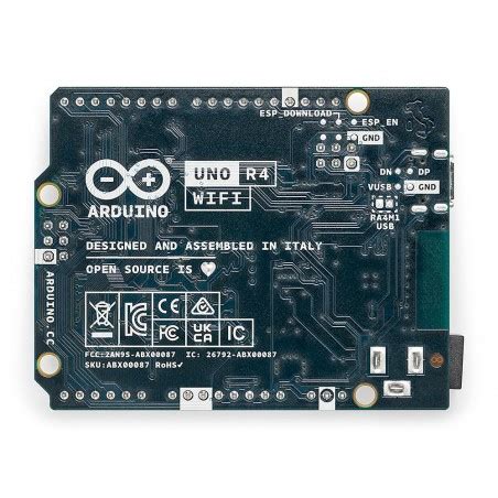 Arduino Uno R4 Wi Fi ABX00087 Microcontrollore RA4M1 Nuovo Originale