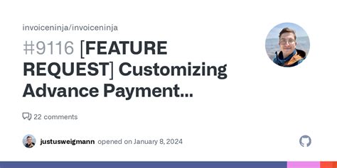 Feature Request Customizing Advance Payment Details For Costumer
