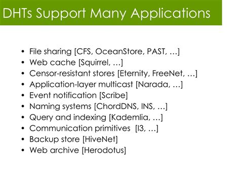 Ppt Introduction To Distributed Hash Tables Dht Structured Networks Powerpoint Presentation