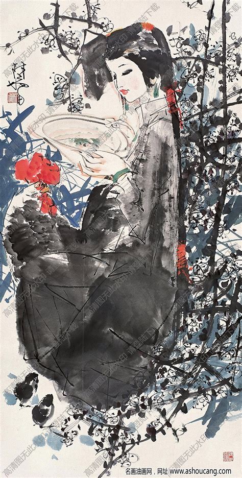林墉高清作品25下载 名画油画网