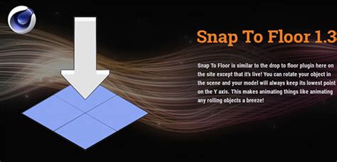 C4d插件 地面吸附对齐插件 Snap To Floor 15 For Cinema 4d R15 2023 Winmac源酷素材网