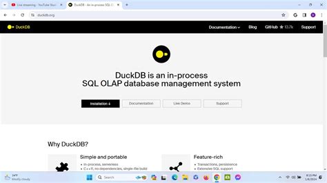 Minight Madess Duckdb Server On Windows 11 Youtube