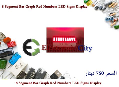 8 segment bar graph red numbers led signs display electronic city
