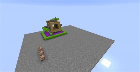 Piston Door 3x3 Redstone Map Minecraft Project