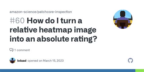 How Do I Turn A Relative Heatmap Image Into An Absolute Rating Issue Amazon Science