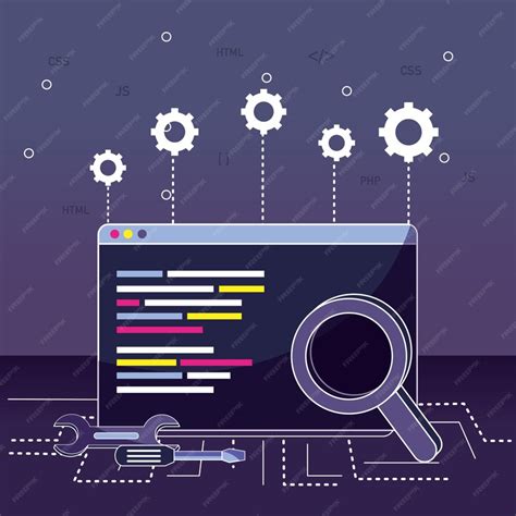 Premium Vector Program Coding Concept