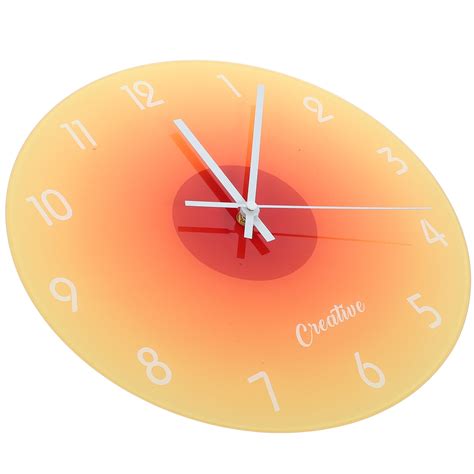 Round Decorative Silent Clock Nightfall Design Wall Clock Bedroom Wall Ornament