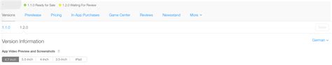 Ios Reject Binary Button Missing Remove This Version From Review Stack Overflow