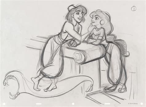 A Drawing Of Two Women Sitting Next To Each Other