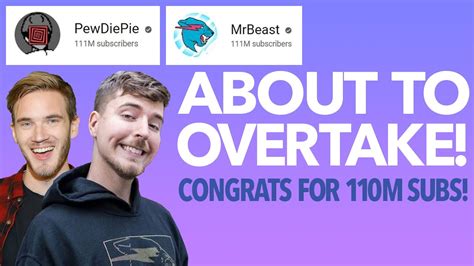 Mrbeast Is About To Overtake Pewdiepie Youtube