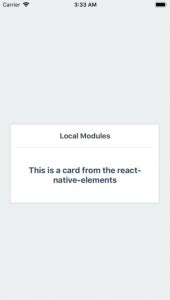 React Native Card View For Android And IOS About React